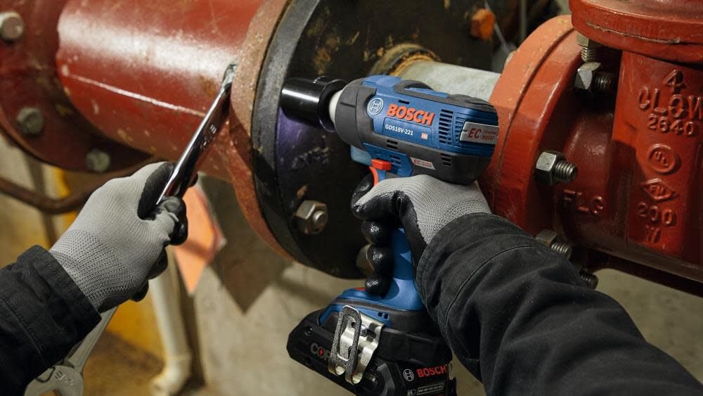 Bosch 18V EC 1/2in Impact Wrench Friction Ring & Thru-Hole (Bare Tool ...