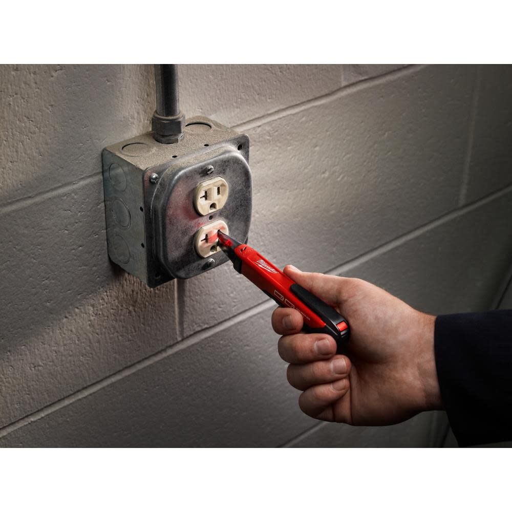 Milwaukee 50-1000 VAC Non-Contact Voltage Detector with Work Light 2202 ...