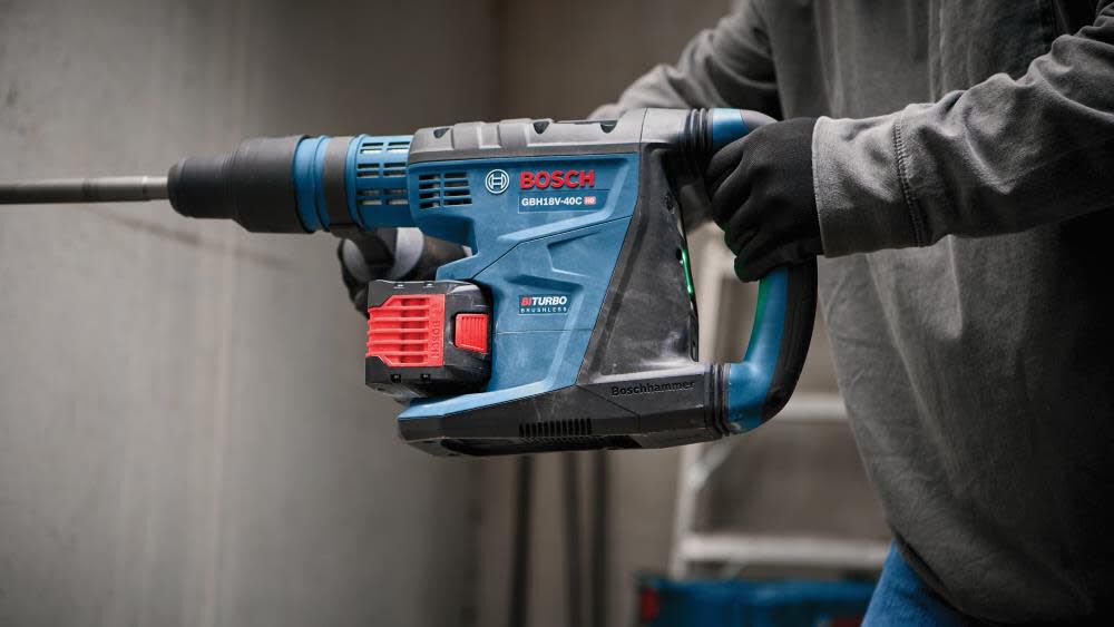 Bosch PROFACTOR 18V Hitman 1 5/8in Rotary Hammer Connected Ready SDS max (Bare Tool) GBH18V-40CN ...
