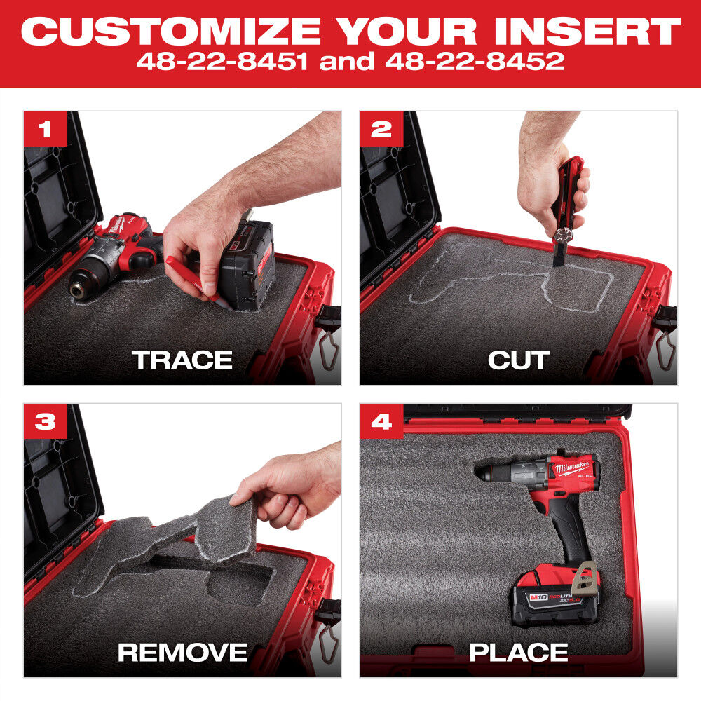 Milwaukee PACKOUT Foam Insert 48-22-8451 - Acme Tools