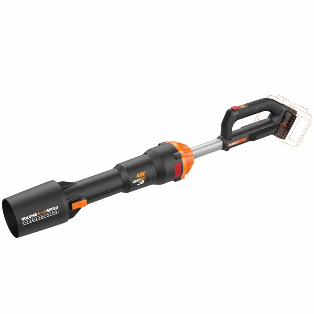Worx 620 Cfm 40V 4Ah Cordless LeafJet Blower (Bare Tool) WG585 from ...