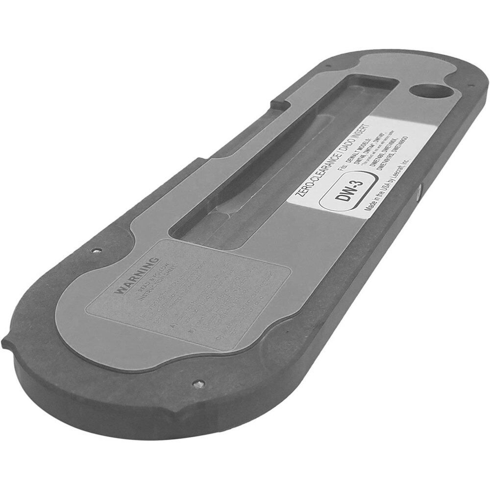 Leecraft Zero Clearance Dado Table Saw Insert for DeWalt Table Saw DW-3 ...
