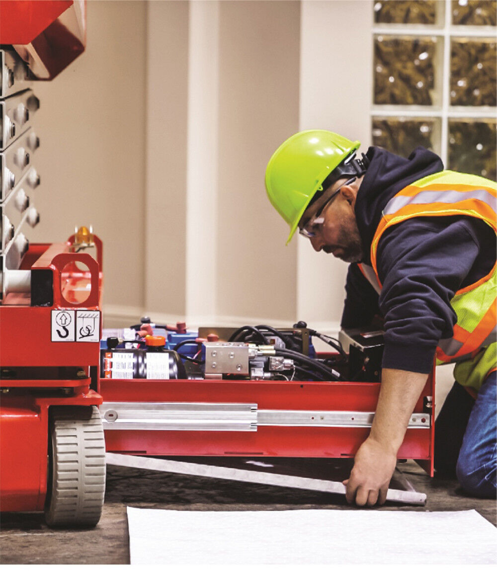 mec 19 Ft. Micro Electric Scissor Lift with Leak Containment System ...