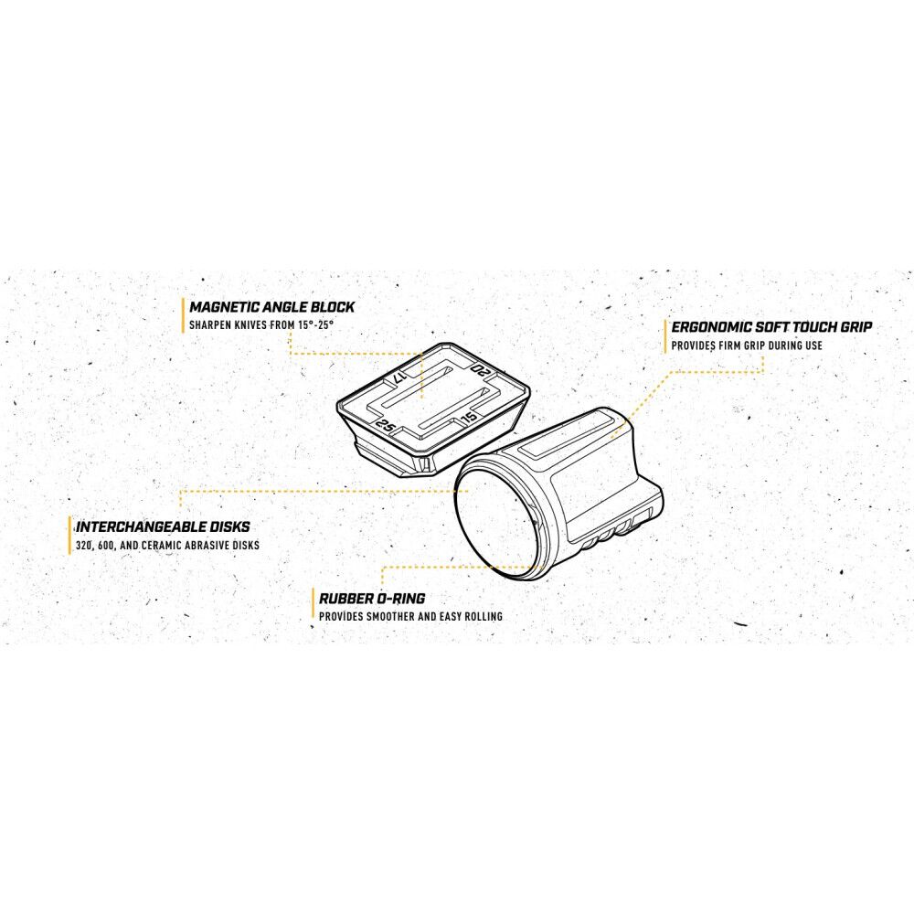 Work Sharp Manual Handheld Ergonomic Rolling Knife Sharpener WSKTNRKS ...