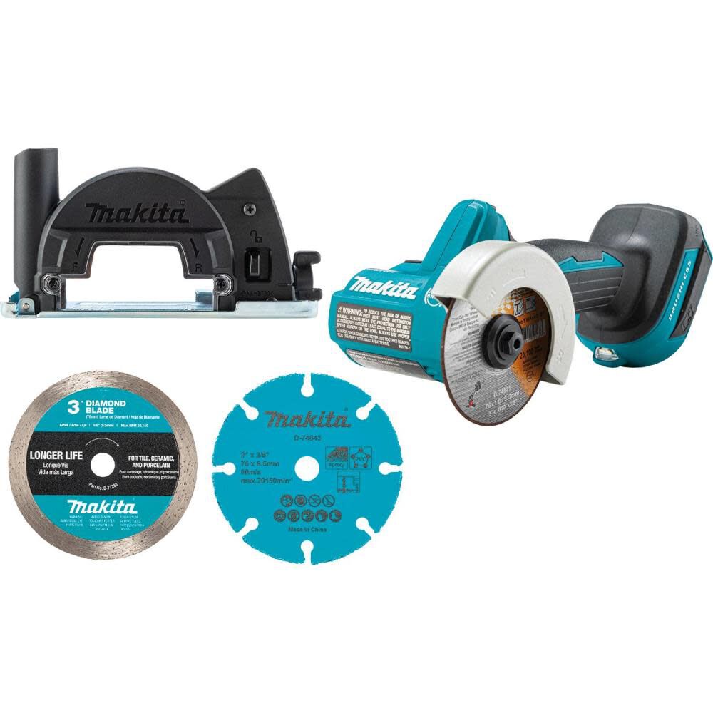 Makita 18V LXT Brushless Cordless 3 in Cut Off Tool (Bare Tool) XCM01Z ...