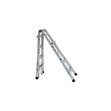 Werner 18 Ft. Reach Height Type IA Aluminum Multi-Position Ladder MT-17 ...