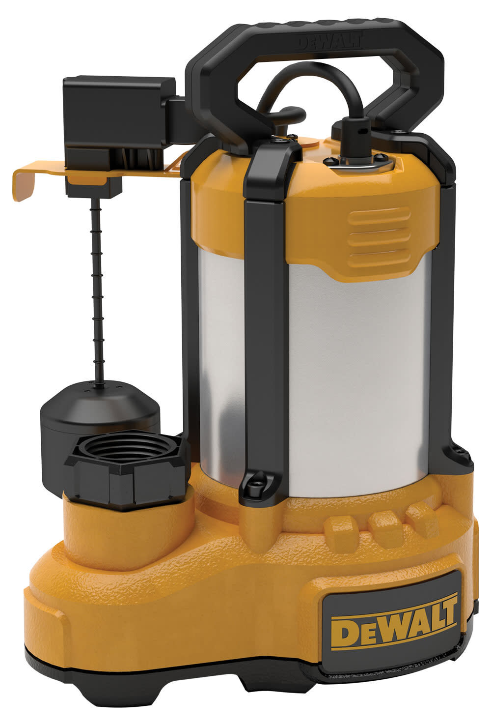 DEWALT 1 HP Stainless Steel/Cast Iron Submersible Sump Pump Vertical ...