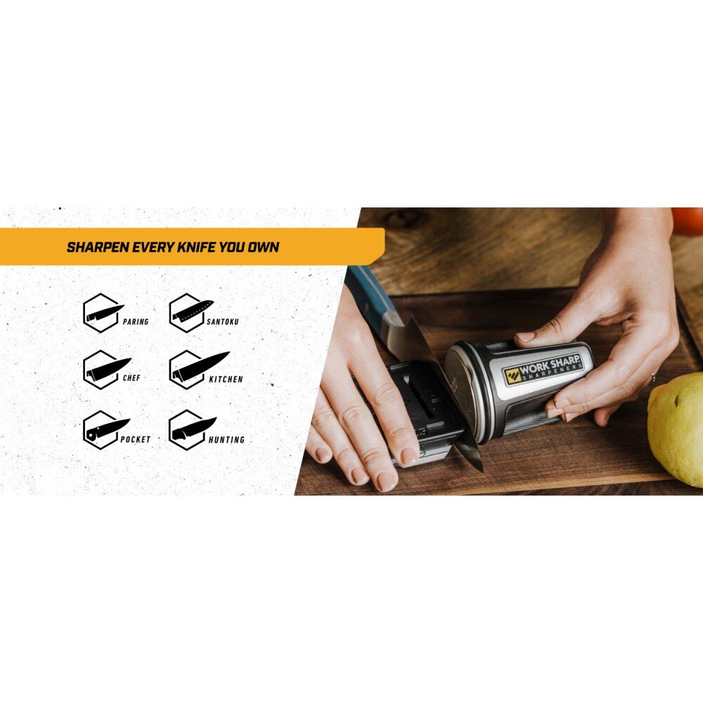 Work Sharp Manual Handheld Ergonomic Rolling Knife Sharpener WSKTNRKS ...