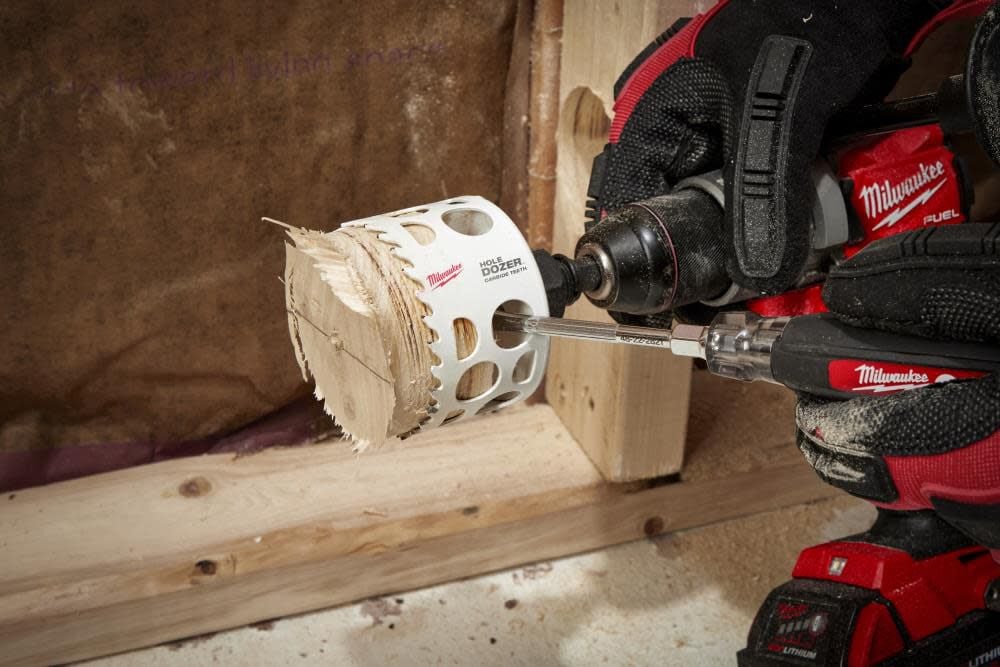 Milwaukee HOLE DOZER with Carbide Teeth Electrician Hole Saw Kit 10pc 49-22-3084 - Acme Tools