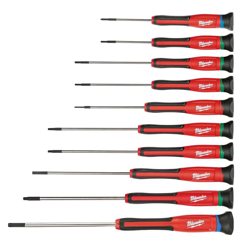 Milwaukee 10pc Precision Screwdriver Set 48-22-2612 - Acme Tools