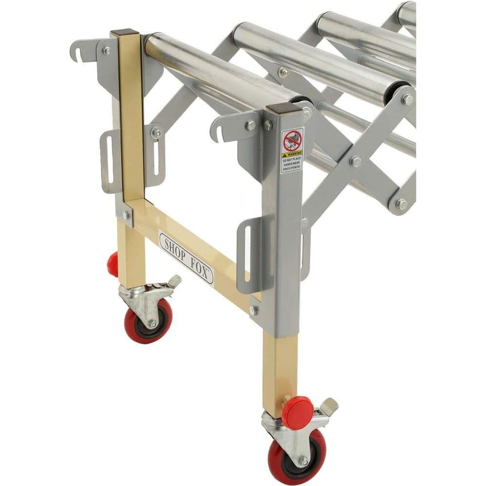 Shop Fox Adjustable Roller Table W1732 - Acme Tools