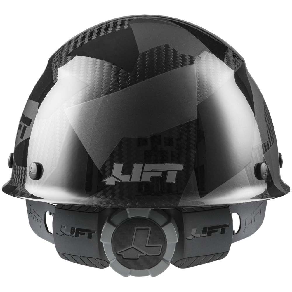 Lift Safety Hard Hat DAX Full Black Camo Carbon Fiber Cap Style HDCC ...