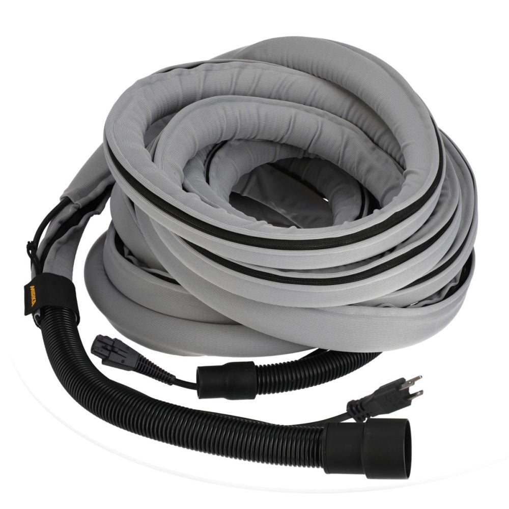 Mirka 19.7 ft 110V Coaxial Electric Cable/Vacuum Hose with Sleeve ...