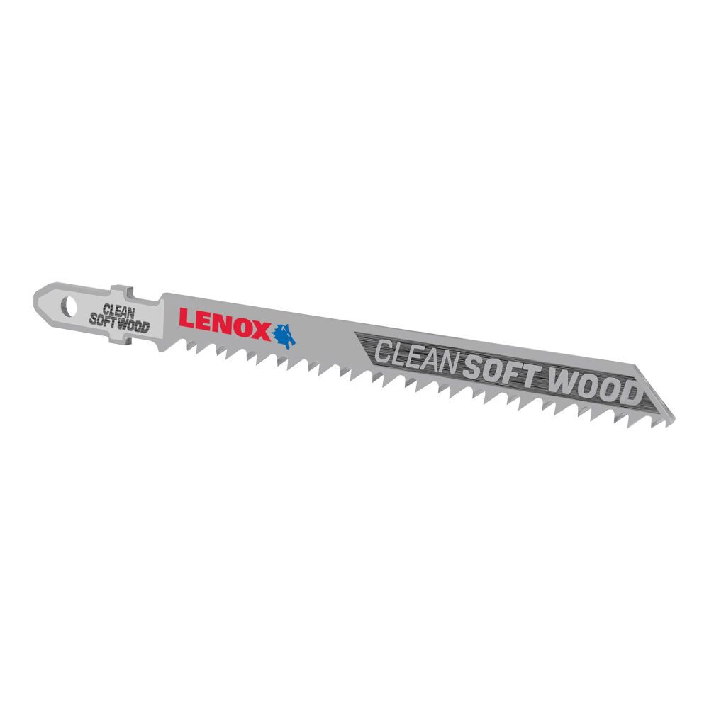 Lenox T-Shank Clean Wood Cutting Jig Saw Blade, 4 in X 5/16 in 10 TPI ...