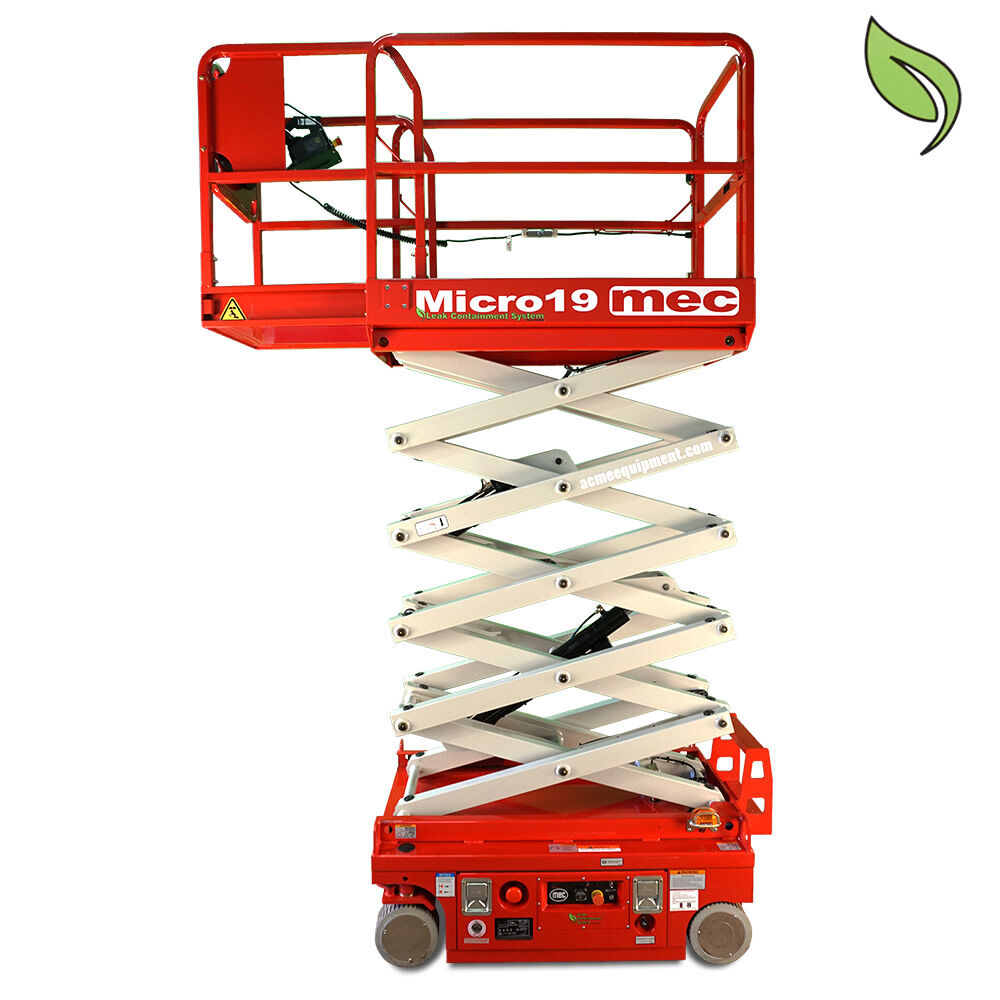 mec 19 Ft. Micro Electric Scissor Lift with Leak Containment System ...