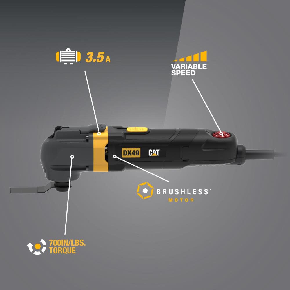 CAT Oscillating Multi-Tool 3.5 AMP Corded DX49U - Acme Tools