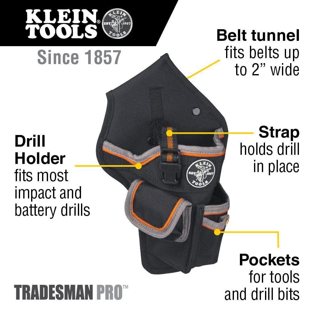 Klein Tools Tradesman Pro Drill Pouch 5183 - Acme Tools