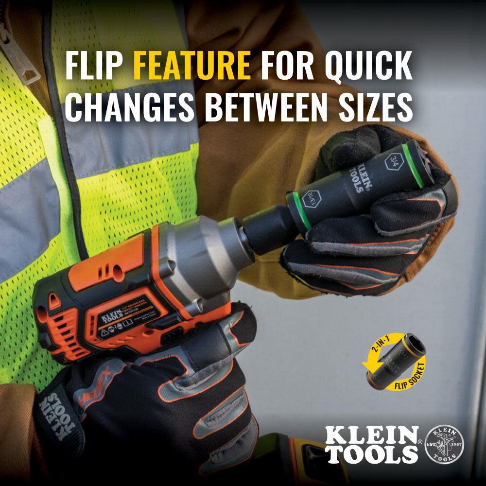 Klein Tools Flip Impact Socket Set 7pc 66070 - Acme Tools