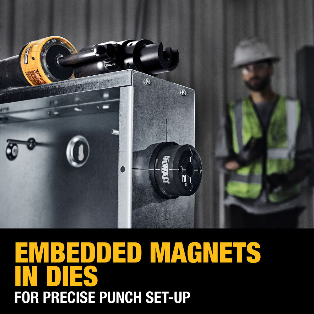 DEWALT 20V MAX 1/2in to 2in Knock Out Tool DCE600D1K2 - Acme Tools