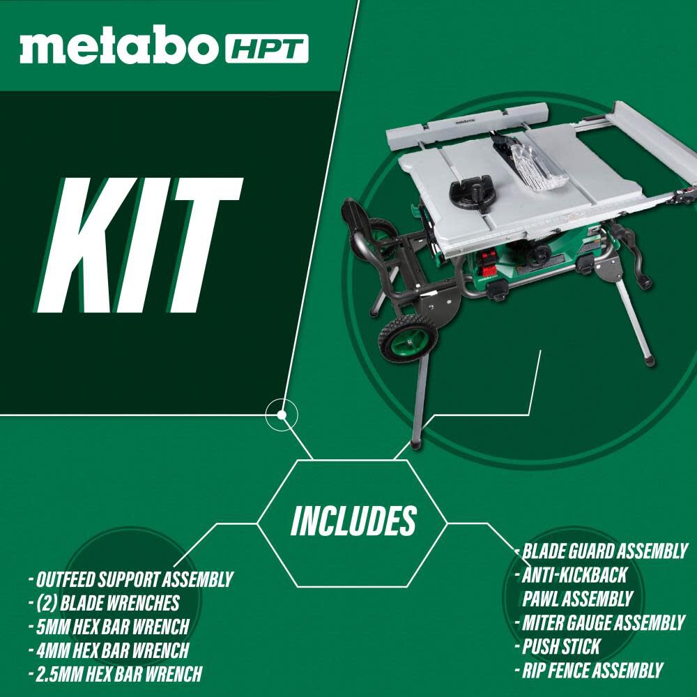 Metabo jobsite table saw store