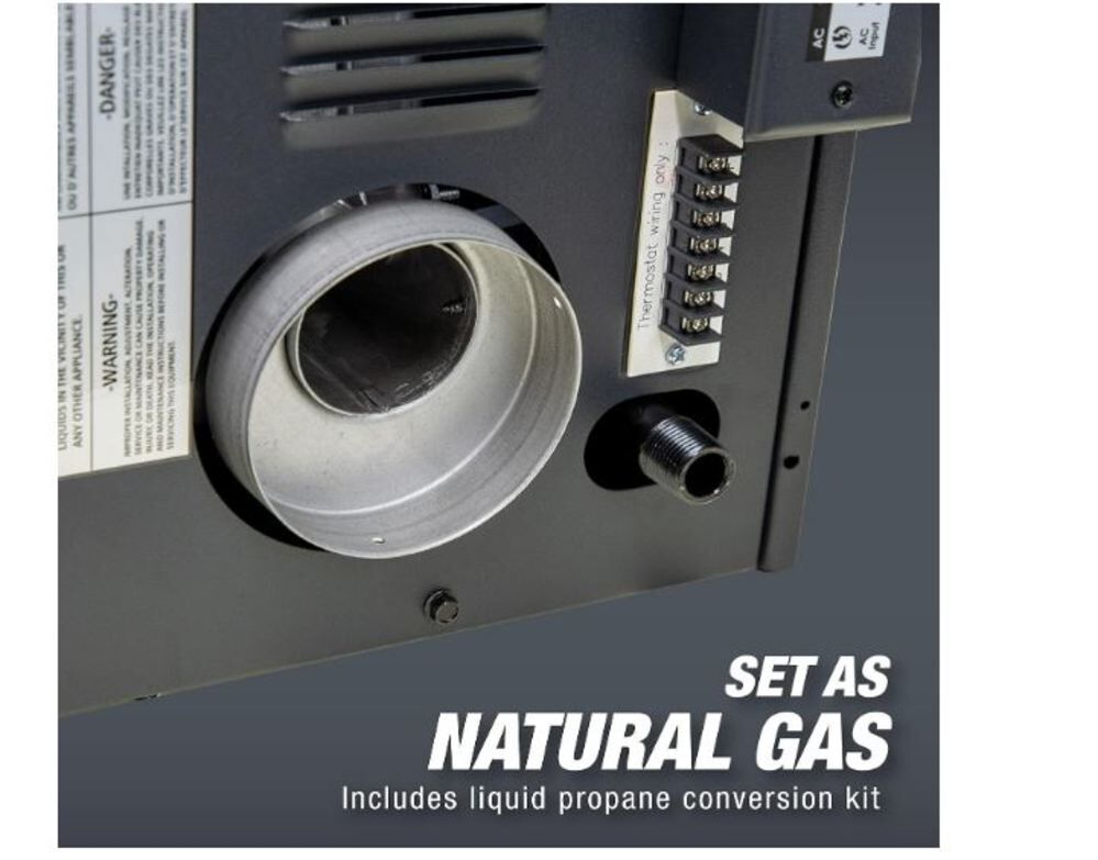 Mr Heater 50000 BTU Big Maxx Natural Gas Unit Heater with NG to LP ...