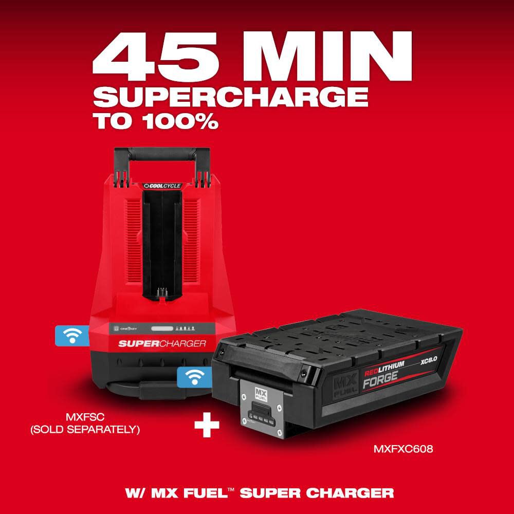 Milwaukee MX FUEL REDLITHIUM FORGE XC8.0 Battery Pack MXFXC608 from ...