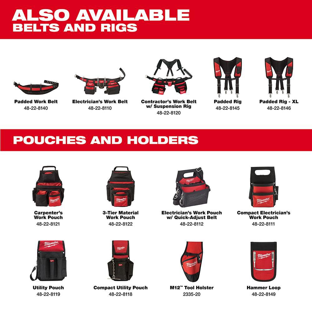 Milwaukee Compact Utility Pouch 48-22-8118 - Acme Tools