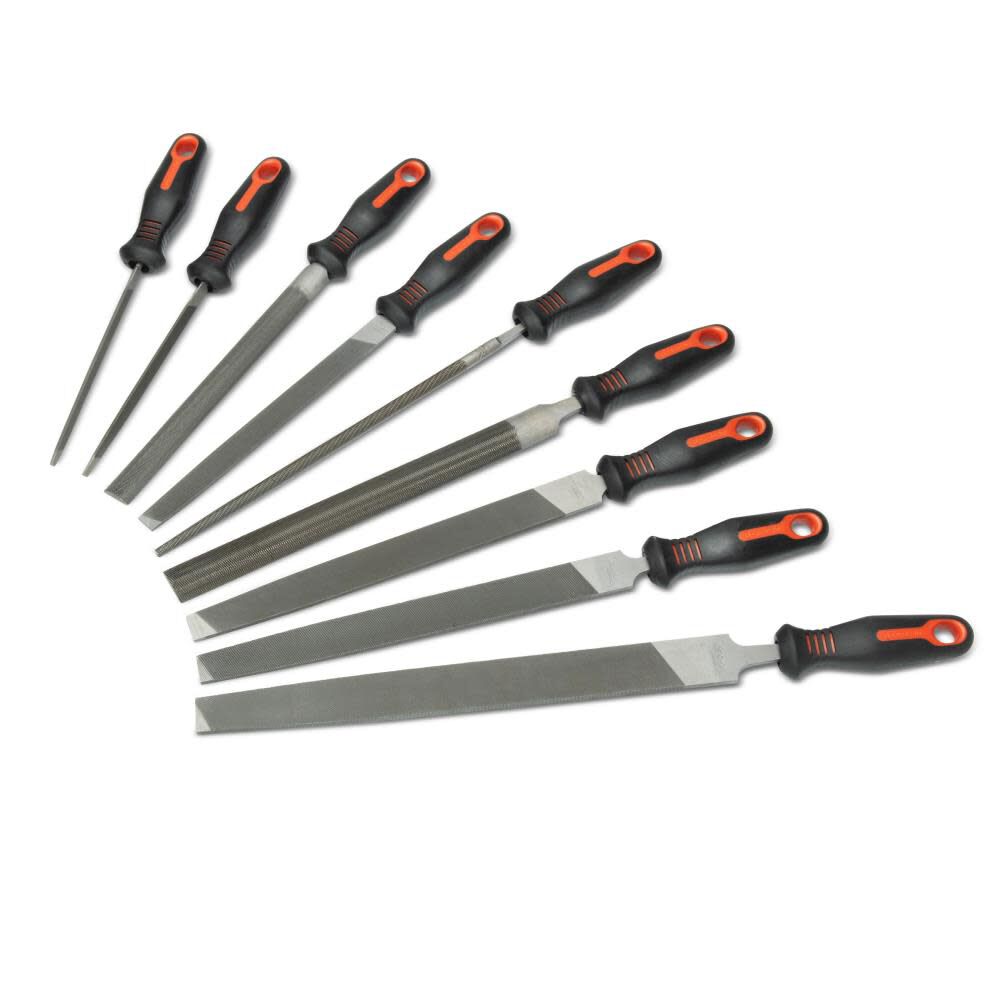 Crescent Nicholson Ergonomic File Set 9 piece 22030HNNN - Acme Tools