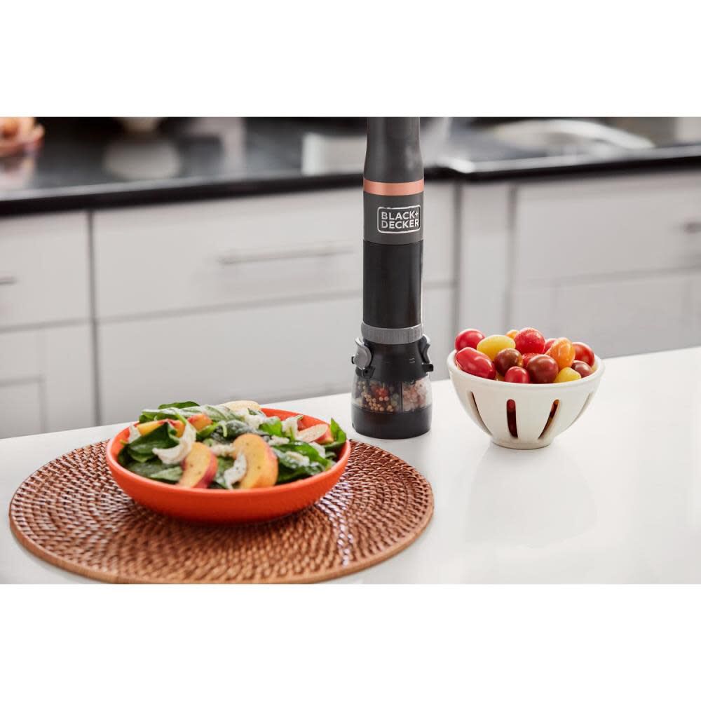 Black and Decker kitchen wand 2 in 1 Salt & Pepper Grinder Attachment ...