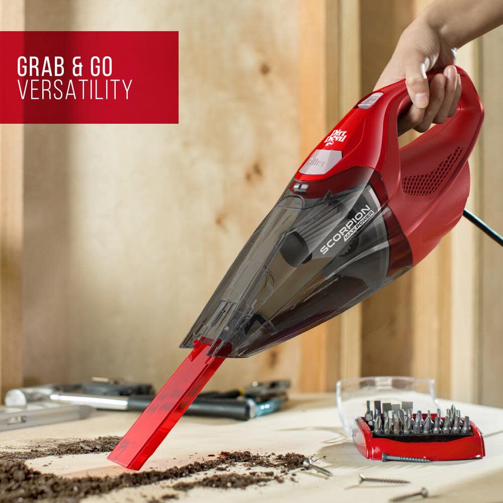 Dirt Devil Scorpion Quick Flip Hand Vacuum Corded SD20005RED from Dirt ...