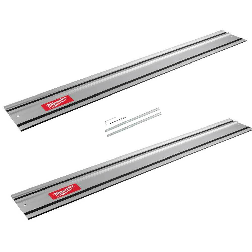 Milwaukee Track Saw 55inch Guide Rail 2pk with Rail Connector Bundle 48 ...