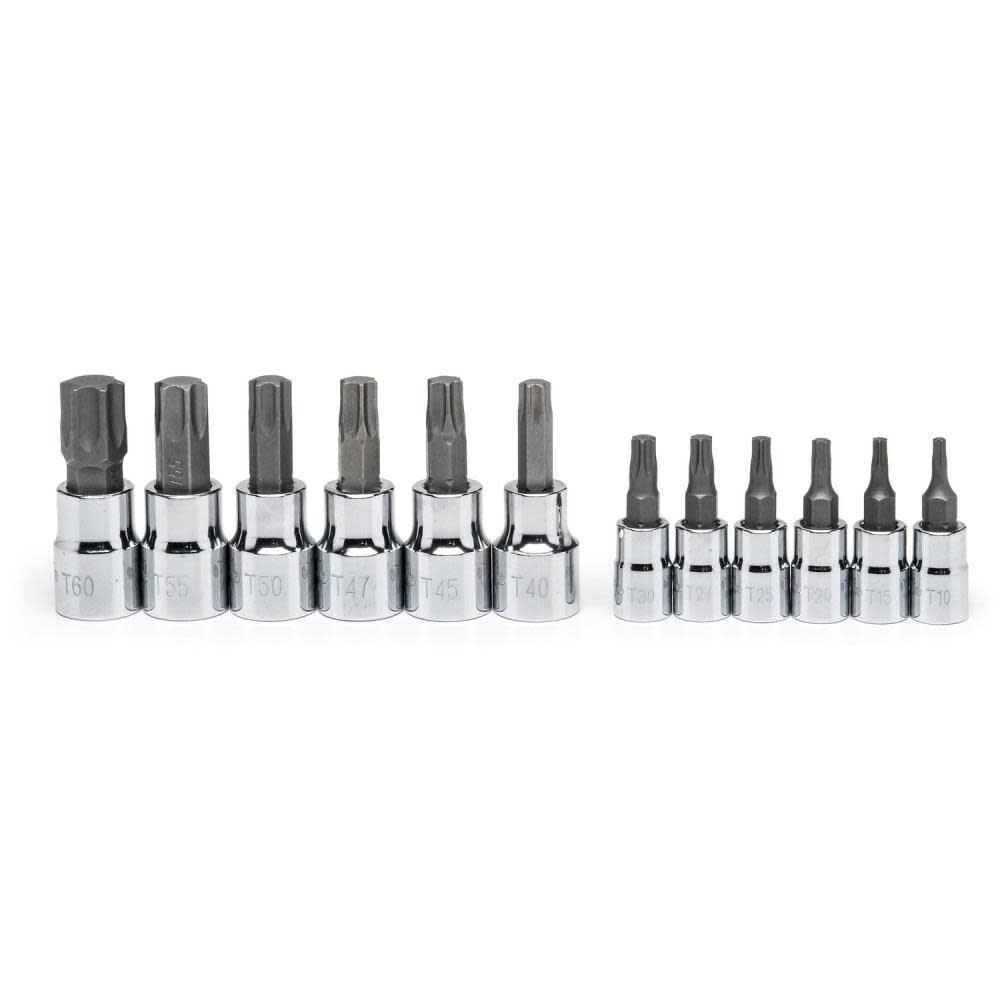 Crescent 12 Pc TORX Bit 1/4 In. and 3/8 In. Drive Socket Set CBSS2N ...