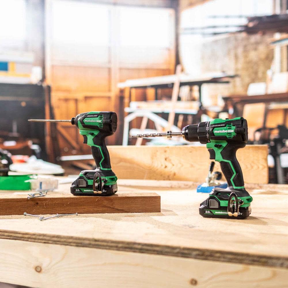 Metabo HPT 18V Cordless Brushless Driver Drill & Impact Driver Combo ...