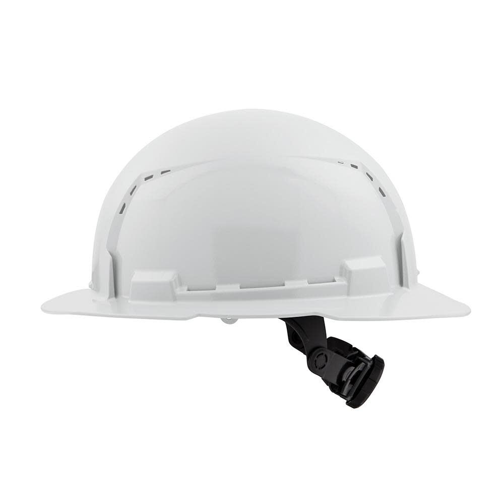 Milwaukee Orange Full Brim Vented Hard Hat with 6pt Ratcheting ...