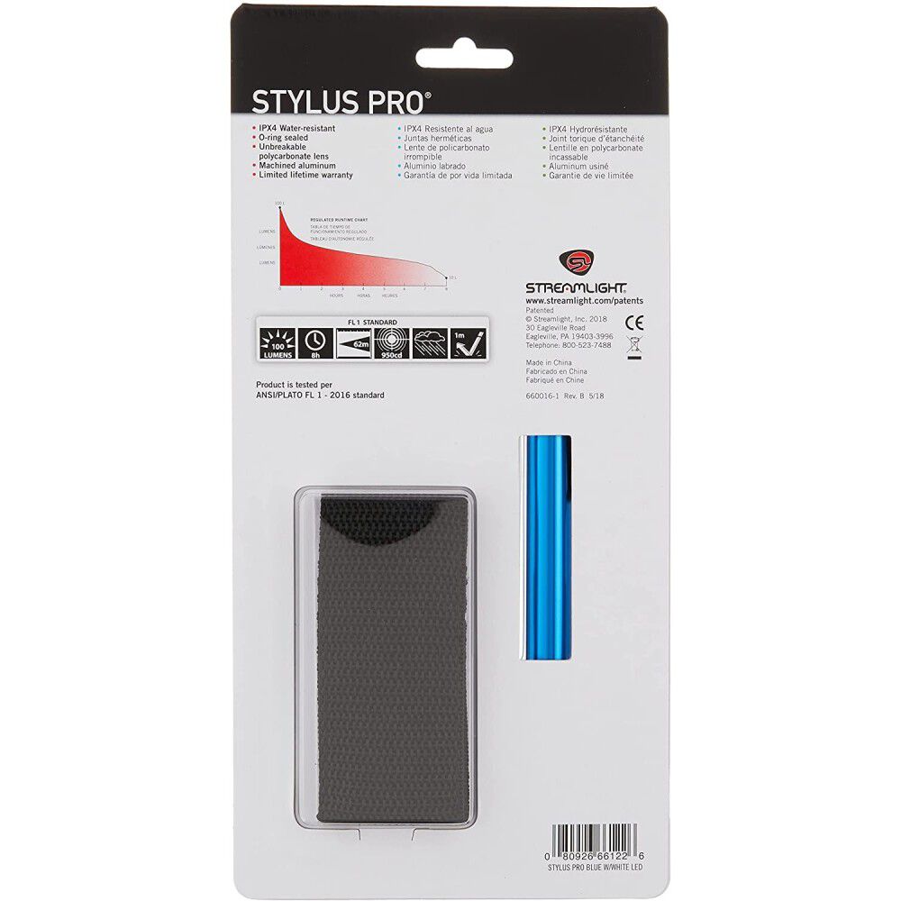 Streamlight Stylus Pro Penlight Blue AAA Battery Powered LED 66122 ...
