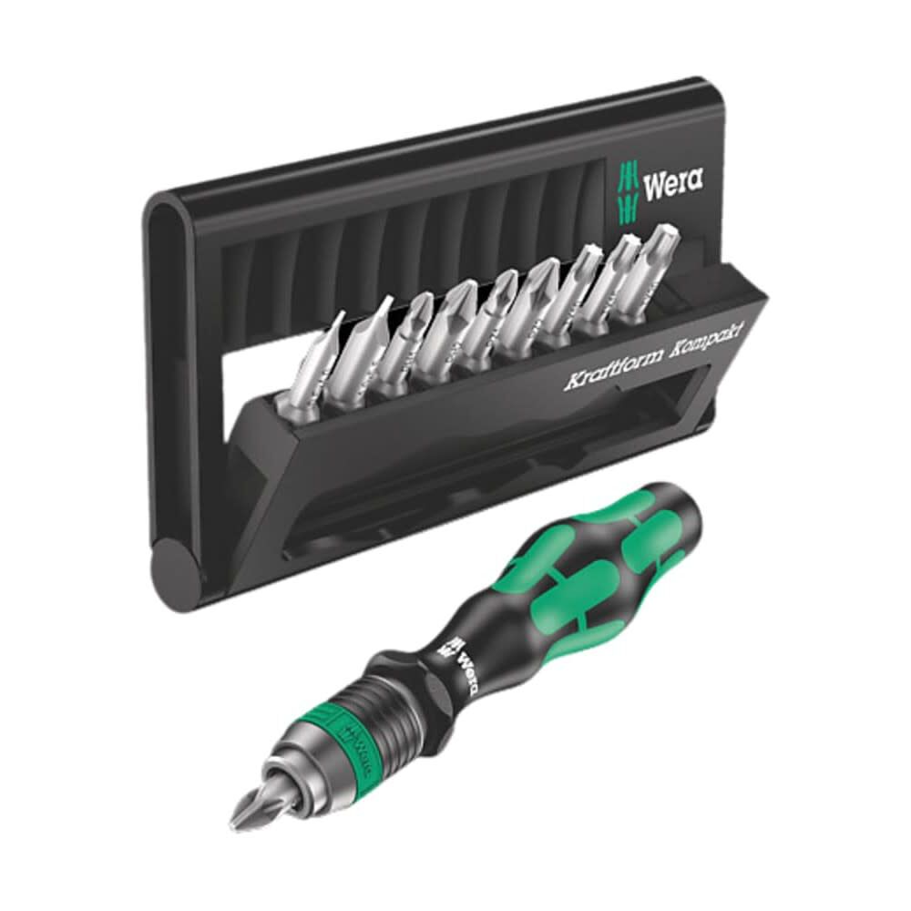 Wera Tools Kraftform Compact 10 Assortment Screwdriver Set 10pc ...