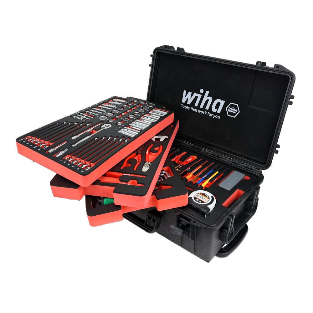 Wiha Premium Kit In Rolling Tool Box 194pc 92100 from Wiha - Acme Tools