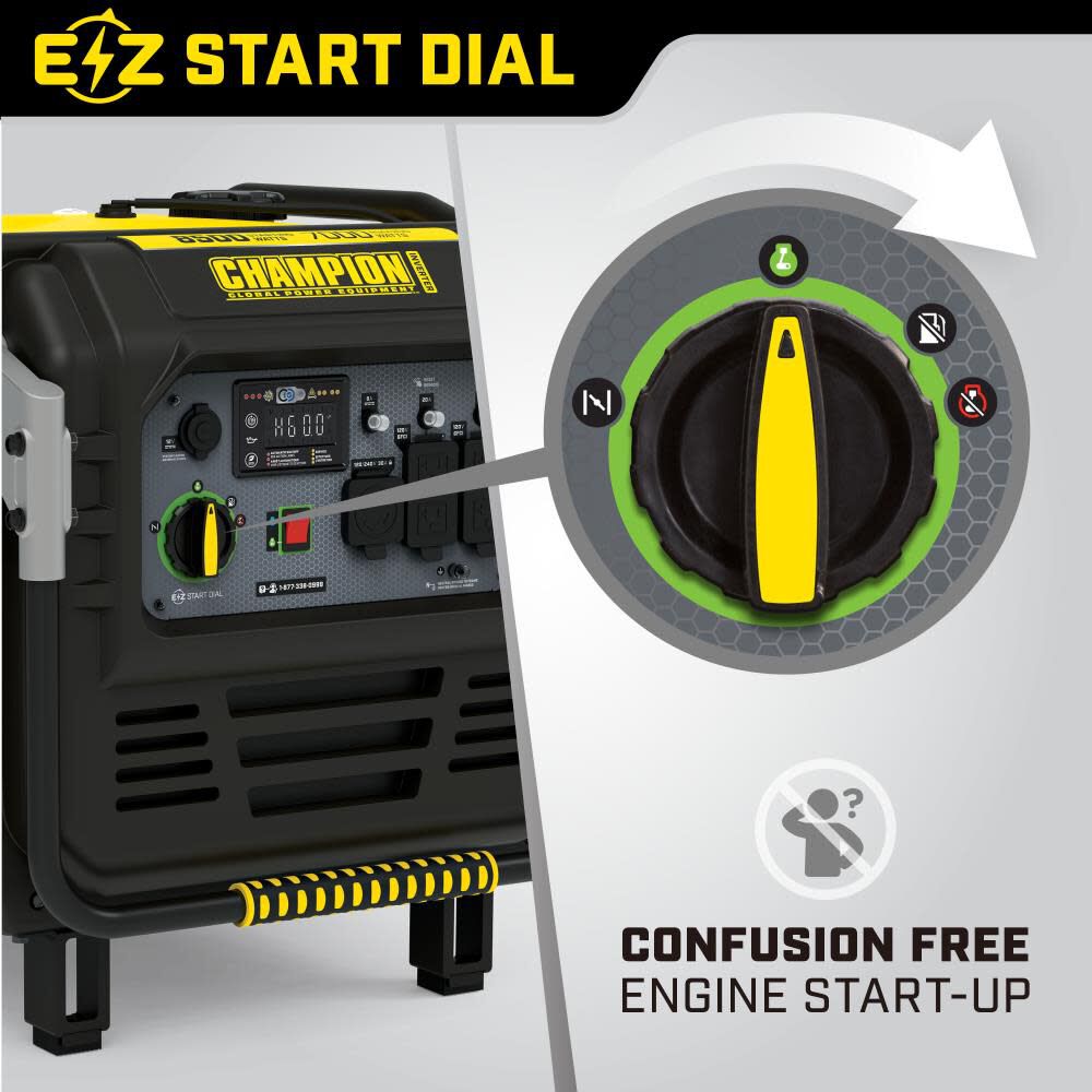 Champion Power Equipment 8500 Watt Portable Electric Start Inverter ...