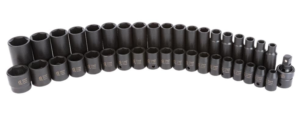 Sunex 39 pc. 1/2 In. Drive Metric Master Impact Socket Set 2669 - Acme ...