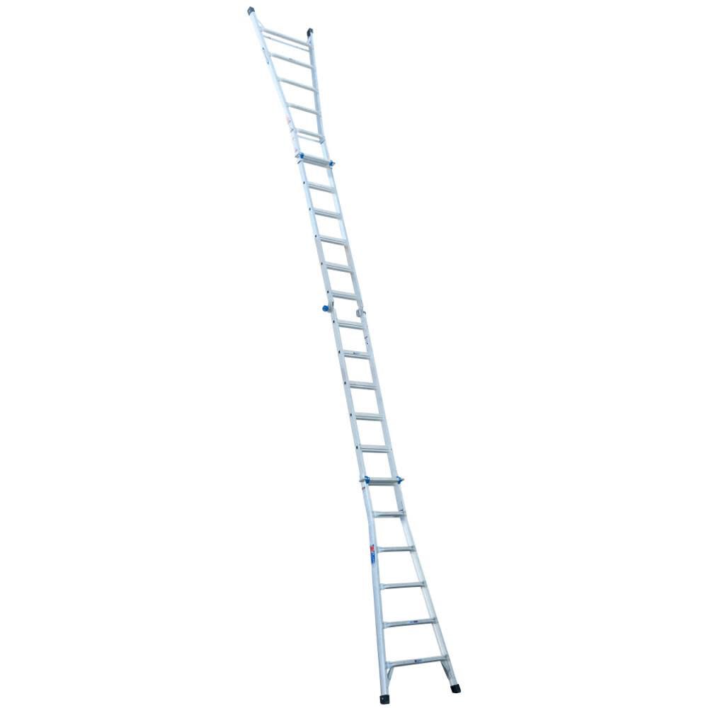 Werner 26-ft Aluminum 300-lb Telescoping Type IA Multi-Position Ladder ...