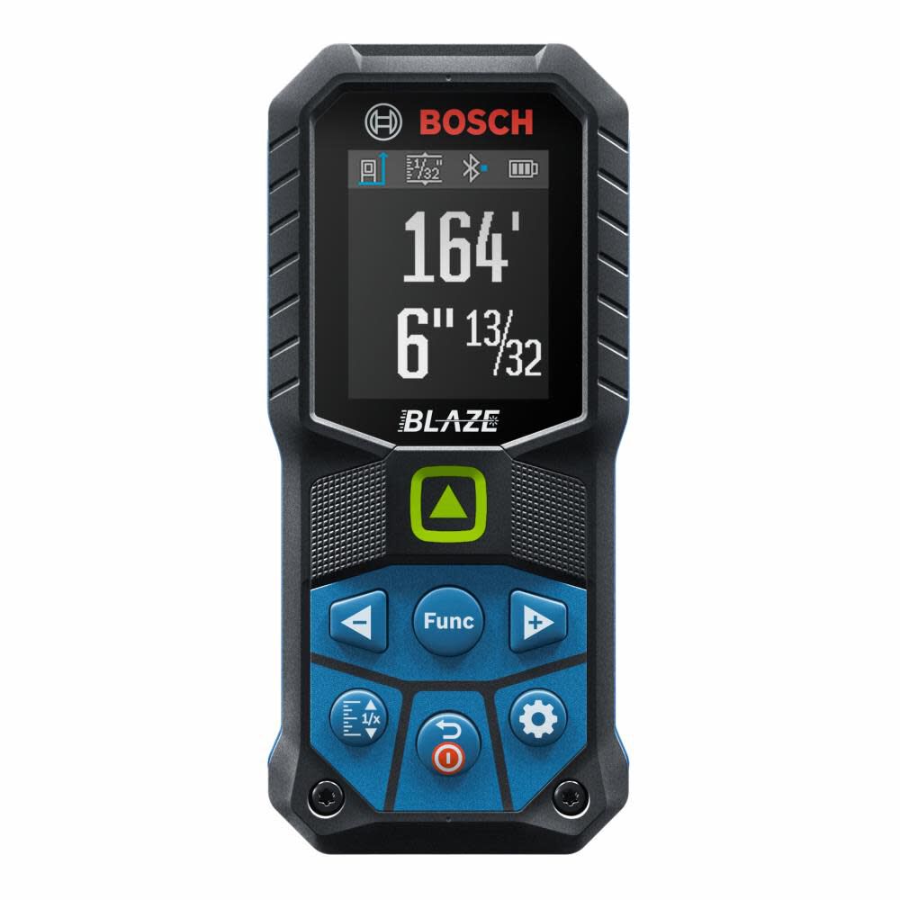 Bosch BLAZE Connected Green Beam Laser Distance Measurer 165' GLM165-27CGL - Acme Tools