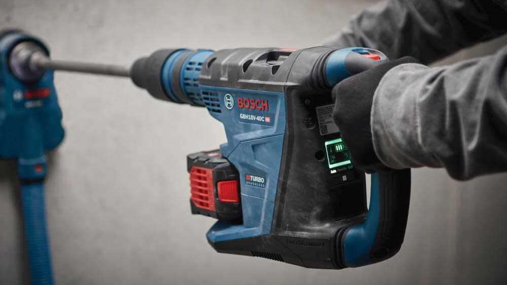 Bosch PROFACTOR 18V Hitman 1 5/8in Rotary Hammer Connected Ready SDS max (Bare Tool) GBH18V-40CN ...