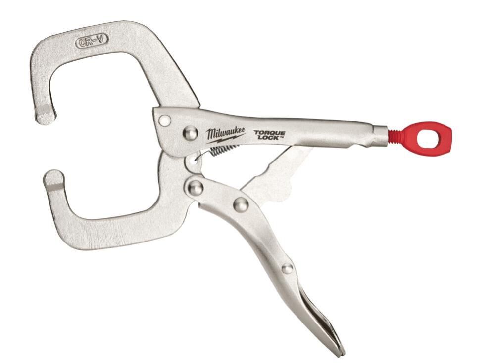 Milwaukee 6 in. TORQUE LOCK Locking C-Clamp With Regular Jaws 48-22 ...