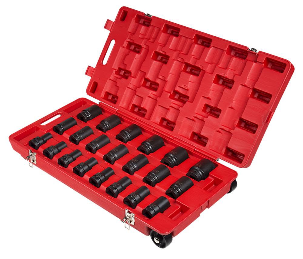 Sunex 1 In. Drive SAE Deep Impact Socket Set 21 pc. 5693 - Acme Tools