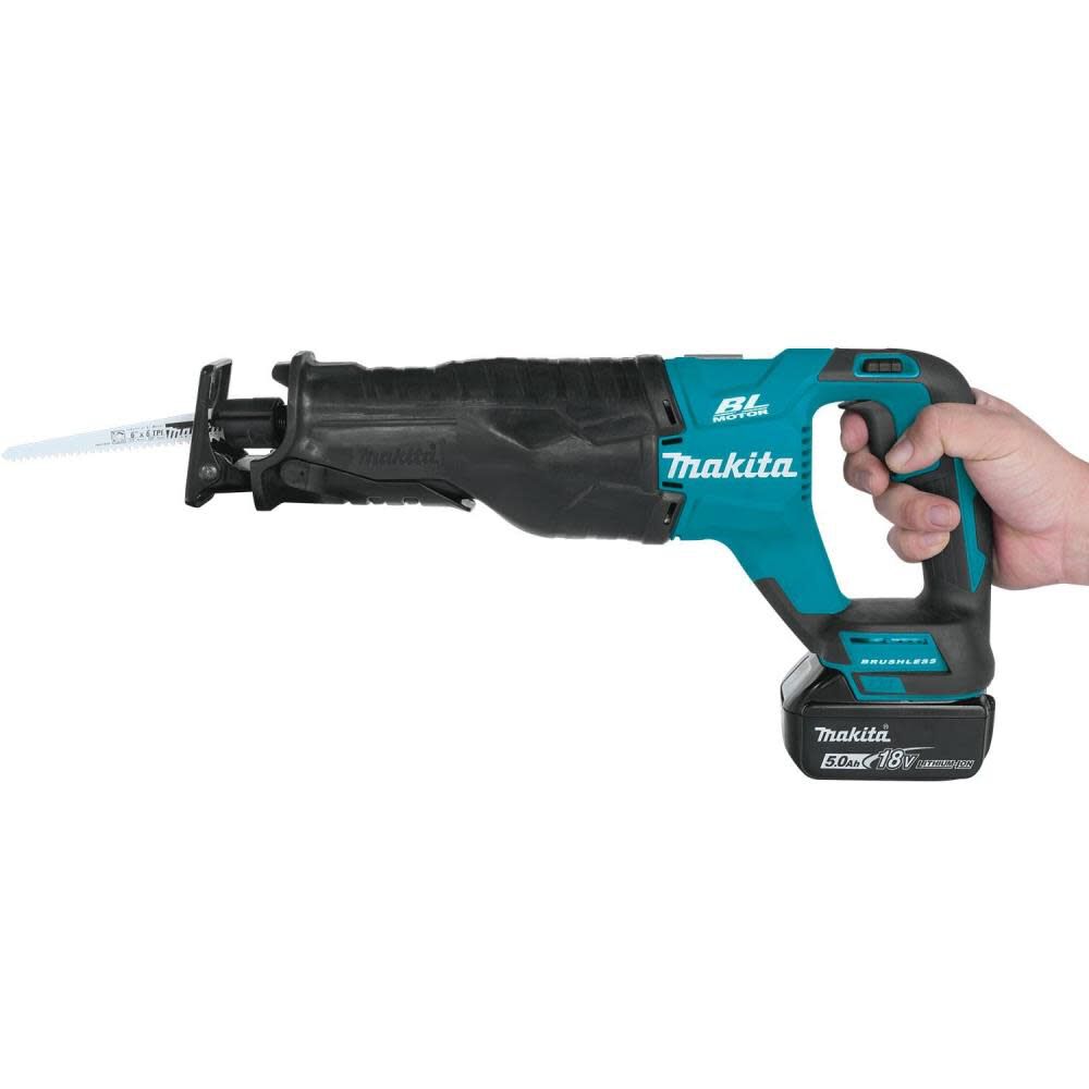 Makita 18V LXT Lithium-Ion Brushless Cordless Recipro Saw Kit (5.0Ah) XRJ05T - Acme Tools
