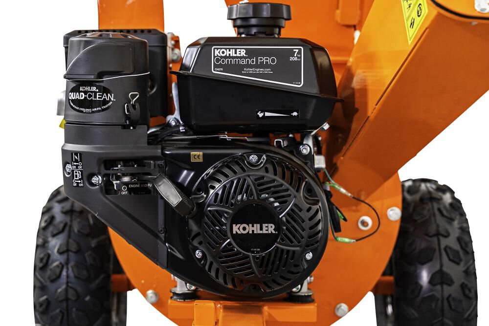 DK2 Chipper Shredder with Trailer Tow Hitch 3in 7 HP 208cc OPC503 from ...