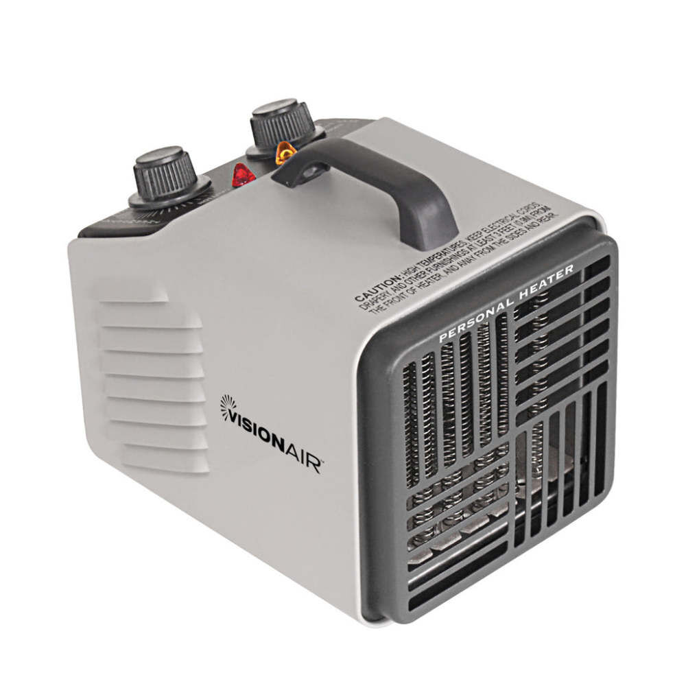 VisionAir 6.75 In. 750/1000W 5120 Btu 161 Sq-Ft. Compact Utility Heater ...