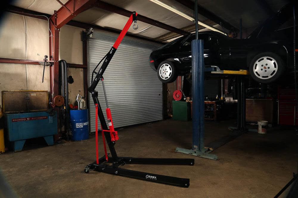 Sunex 2 Ton Folding Engine Crane with Dual Pump Pistons 5222 - Acme Tools