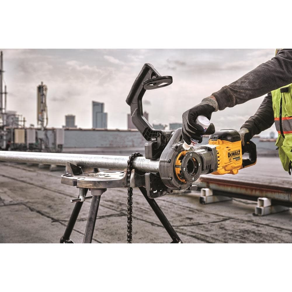 DEWALT FLEXVOLT 60V MAX Cordless Pipe Threader Kit with Die Heads ...