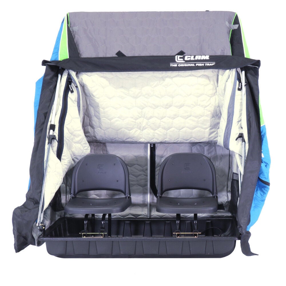 Clam Outdoors Nanook XT Thermal Ice Team Edition Ice Shelter 116679 ...